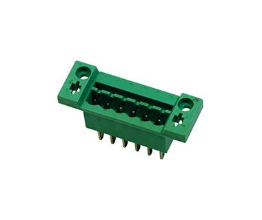 China Durable 300V 18A Terminal Block Connector 1*06P PA66 SN Plated DIP With Flange for sale