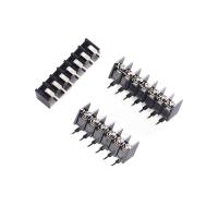 China 7.62mm Pitch Right Angel Barrier Panel Mount Terminal Block Customized Pins for sale