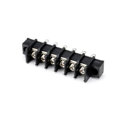 China DIP Barrier Terminal Block Connector M3 Steel Screw Customized Pins With Flang for sale
