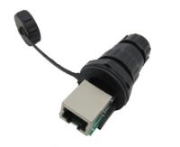 China RJ45 Network Panel Waterproof 8 Pins PCB Wire To Board Connectors for sale