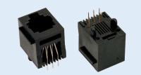 China Plastic BMS RJ11 Right Angle All PBT&Pa66 6P6C PCB Socket for sale