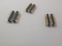 China 12 Pin Dual Row Male Pin Header Connector 1.0mm Pitch Length Customization for sale