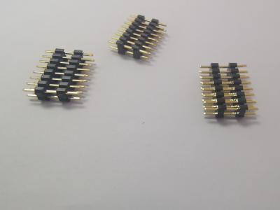 China 12 Pin Dual Row Male Pin Header Connector 1.0mm Pitch Length Customization for sale