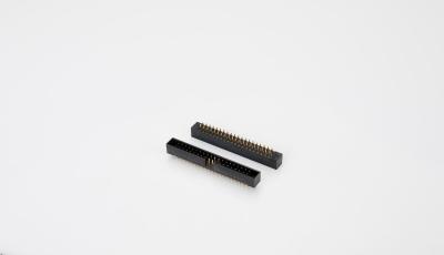 China Straight Dual Row PA6T 38P 2.54mm Pitch PCB Box Header for sale
