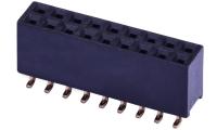 China Four Row Female Header Connector 4x10Pins Phosphor Bronze Contact PCB Connector for sale