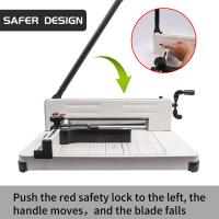 China ZEQUAN 858 Manual Desktop Heavy Duty Paper Cutter for Thick Layer A4 Paper Trimmer for sale