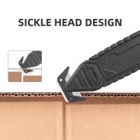China Multifunction Two Sided Concealed Blade Recessed Blade Safety Box Carton Cutter Film Cutter Knife for sale