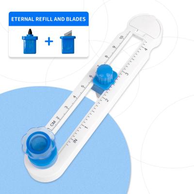 China Metal Plastic Round Paper Cutter 20cm Diameter for Customized Colorful Scrap Paper for sale