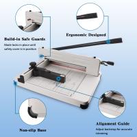China Office Home 400 Sheets Cutting Capacity A4 Metal Guillotine Paper Trimmer with Manual for sale