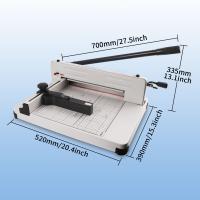 China Office Home 400 Sheets Cutting Capacity A4 Metal Guillotine Paper Trimmer with Manual for sale