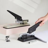 China Metal Stapler For Office 24/6 And 26/6 Staple Size Heavy Duty Long Arm Design for sale