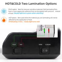 China A4 A3 Hot Cold Lamination Machine for Home Office School Small Desktop Film Laminator for sale