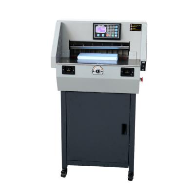 China Excellent 3 Motors A4 Guillotine Desktop Electric Paper Cutter for Precision Cutting for sale