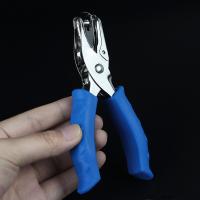 China Green Hand Held Hole Punch for DIY Card No. of Holes 1 6mm Circle Metal Paper Puncher for sale