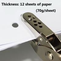 China Green Hand Held Hole Punch for DIY Card No. of Holes 1 6mm Circle Metal Paper Puncher for sale