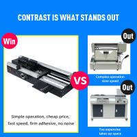 China Desktop A4 Book Binding Machine Hot Melt Glue For Professional Results for sale