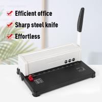 China 10 Holes Booklet Maker Binding Machine Punching Capacity 12 Sheets 80 Grams for sale