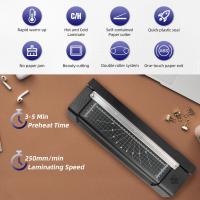 China Cold Hot 13 Inch Desktop Laminating Machine 4 in 1 Thermal Laminator With Paper Trimmer Punch Corner Rounder for sale