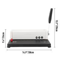 China 10 Holes Booklet Maker Binding Machine Punching Capacity 12 Sheets 80 Grams for sale