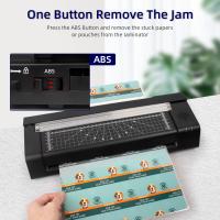 China Cold Hot 13 Inch Desktop Laminating Machine 4 in 1 Thermal Laminator With Paper Trimmer Punch Corner Rounder for sale