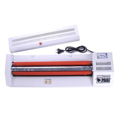 China Paper Size A3 Hot and Cold Automatic Laminating Machine with 25.5mm Large Rubber Roller for sale
