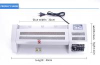 China Paper Size A3 Hot and Cold Automatic Laminating Machine with 25.5mm Large Rubber Roller for sale