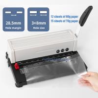 China A4 Book Roller 10 Hole Strip Binding Machine With 28.5mm Pitch And 3*8mm Hole for sale