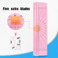 China Cutting Paper Photo Card A4 Paper Trimmer Handwork Multi Color ABS Mini Paper Cutter for sale