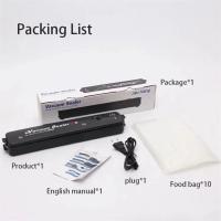 China Convenient Household Food Packaging Vacuum Sealer with 10 Bags and 1.5 KG Capacity for sale