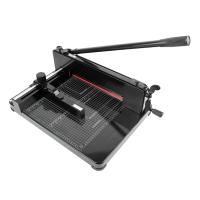 China 17Kg Manual Paper Cutter 12 inch Guillotine for 400 Cutting Sheets 858 A4 Trimmer for sale