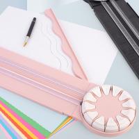 China 12 Functions A4 Paper Cutter Sliding Lace Dotted Line and More in Pink or Custom Colors for sale
