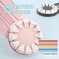 China 12 Functions A4 Paper Cutter Sliding Lace Dotted Line and More in Pink or Custom Colors for sale