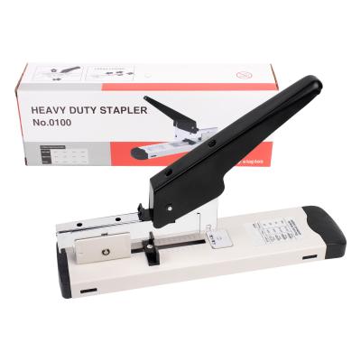 China 100 Sheets High Capacity Manual Stapler Machine for Office Heavy Duty Customized Logo for sale