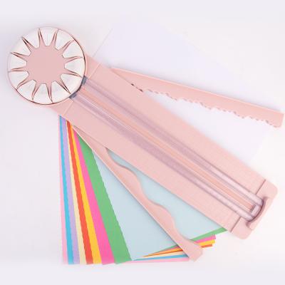 China 12 Functions Pink Paper Cutter for DIY Crafts and Circle Trimming A Must-Have Tool for sale