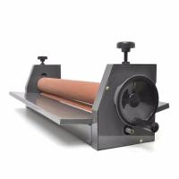 China Max Laminating Width 1000mm LBS1000 Manual Cold Roll Laminator with Rubber Rollers for sale