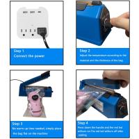 China Max Speed 25pcs/min Manual Hand Heat Sealing Machine for Plastic Bags PE PP Bags for sale