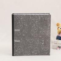 China Office Stationery Hard Plastic File Folder with Marble Lever Arch and Customizable Logo for sale