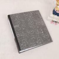 China Office Stationery Hard Plastic File Folder with Marble Lever Arch and Customizable Logo for sale