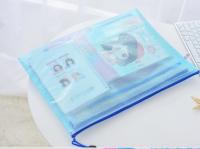 China Custom A4 B4 Size Clear Waterproof PP Document Bag Mesh Zipper Pouch for Zhejiang OEM for sale