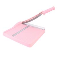 China Manual A4 330x320mm Cutting Size Paper Trimmer with Pink Color and 10 Sheets Thickness for sale