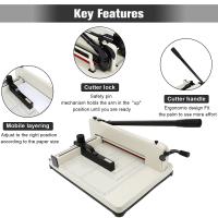 China Manual 16 inch Paper Trimmer Heavy Duty Layer Cutter for 400 Sheets and Thick Layers for sale