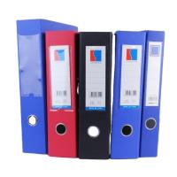China Customized Logo A4/FC Office File Folder Lever Arch File Holder PVC Cover Cardboard for sale