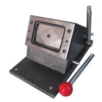 China CR80 PVC Plastic ID Card Cutter Die Cutting Machine 86x54MM for Long-Lasting for sale