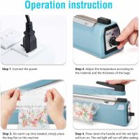 China 400mm Hand Foil Plastic Bags Pouch Impulse Heat Sealer for Packing CE FCC Approved IRON for sale