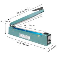 China 400mm Max Seal Length Carton Packaging Impulse Heat Hot Sealer for Packing CE FCC Approved for sale