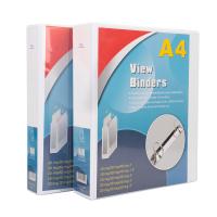China 3 Ring Lever Arch File Folders PVC Custom Logo A4 Binder Folder for School Office Documents for sale