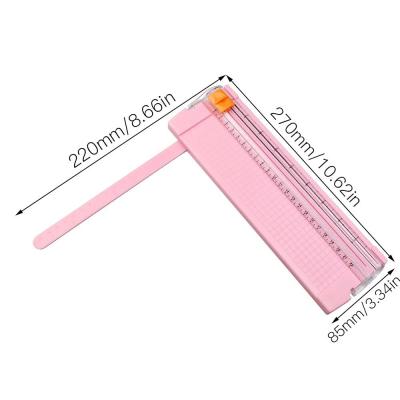 China ZEQUAN Small Orange Paper Cutter for Children's DIY A5 Mini Manual Paper Trimmer for sale