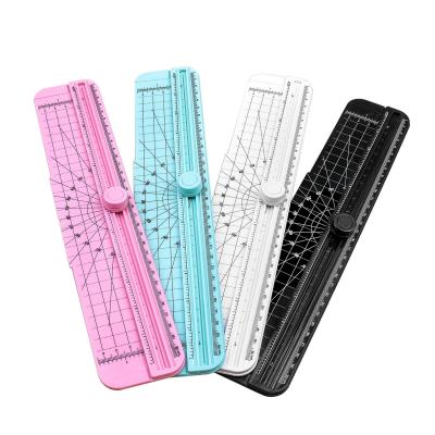 China 12inch A4 Mini Sliding Paper Cutter Trimmer for Child Safety White Black Pink or Blue for sale