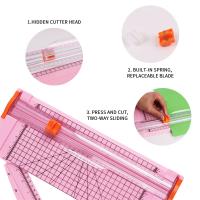 China Portable Paper Trimmer A4 Mini Manual Paper Cutter for Office School in Multi Color for sale
