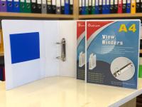 China ONE Touch Easy Open White PP File Folders for Office and School Stationery Management for sale